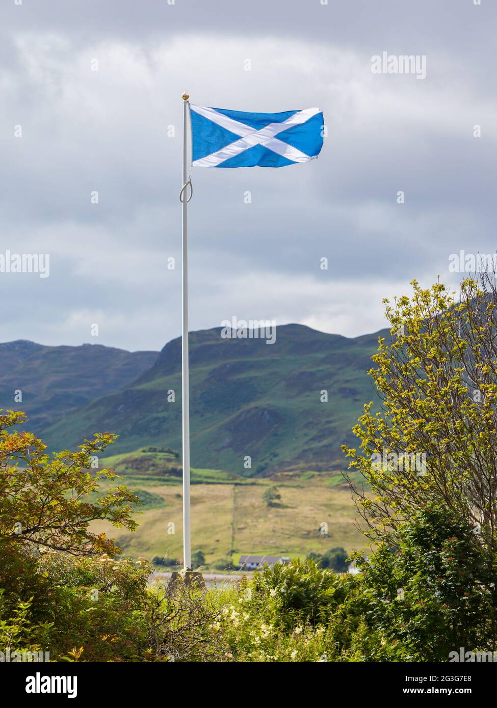 Waving Scottish Flag High Resolution Stock Photography and Images - Alamy