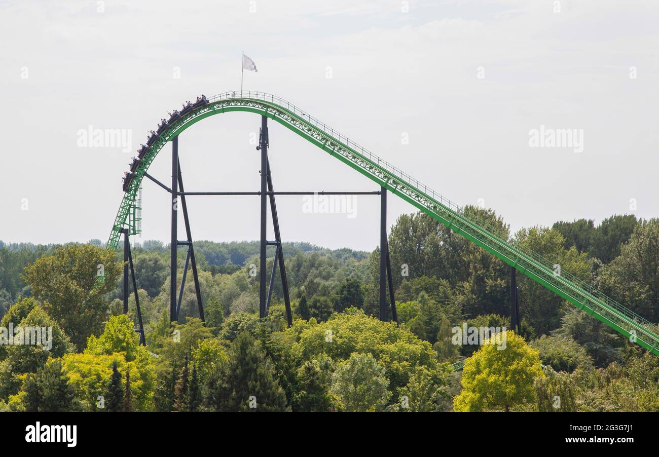 Rollercoaster wagon hi-res stock photography and images - Alamy
