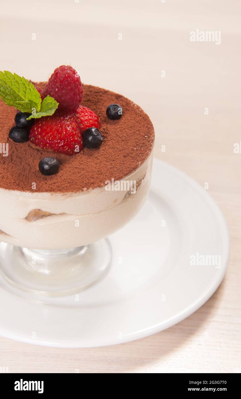 Tiramisu with fruits hi-res stock photography and images - Alamy