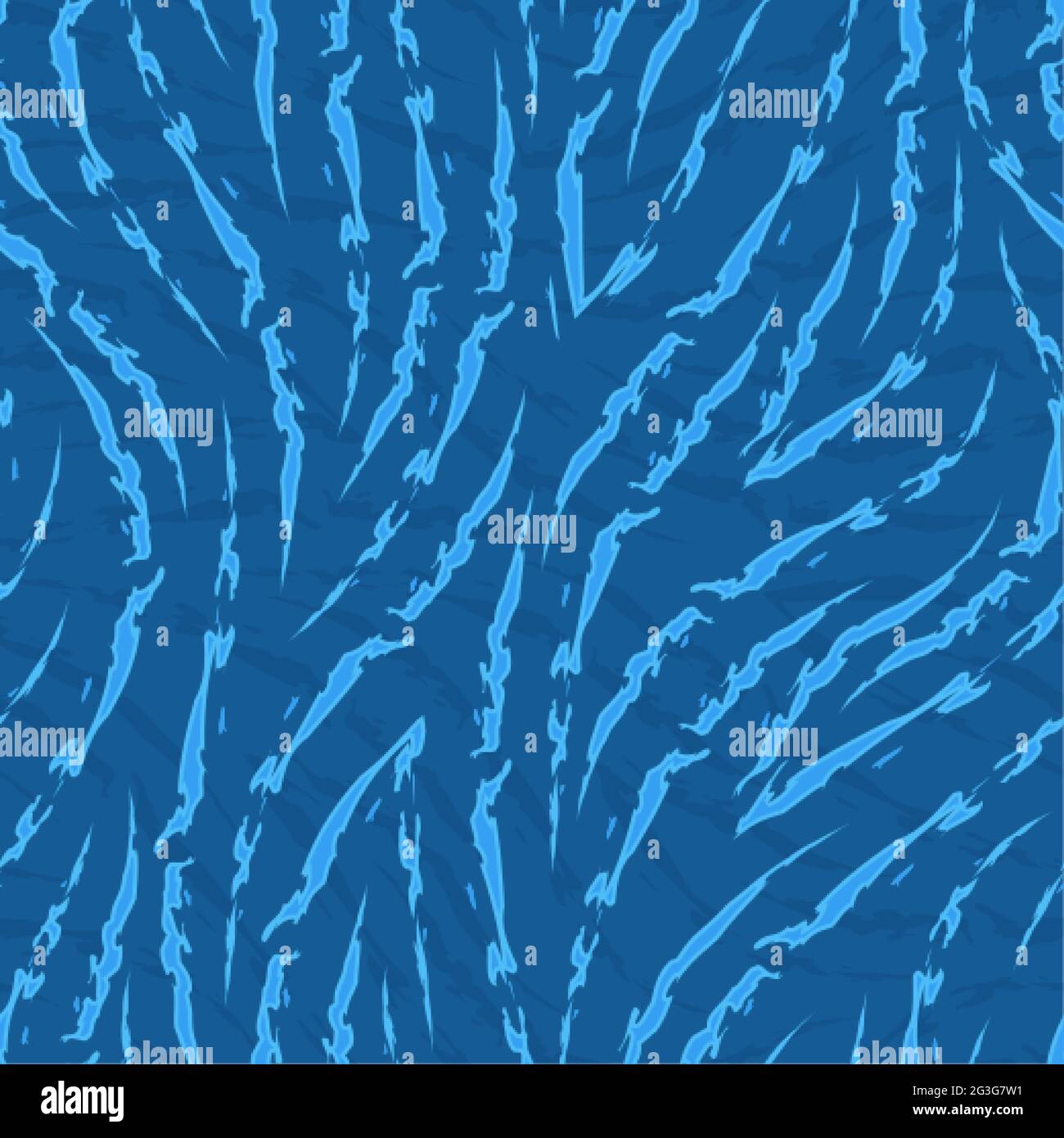 Blue seamless vector pattern of corners and flowing lines with torn edges. Seamless pattern of ...