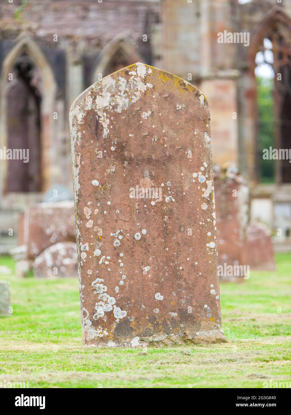 Old granite blank headstone in hi-res stock photography and images - Alamy