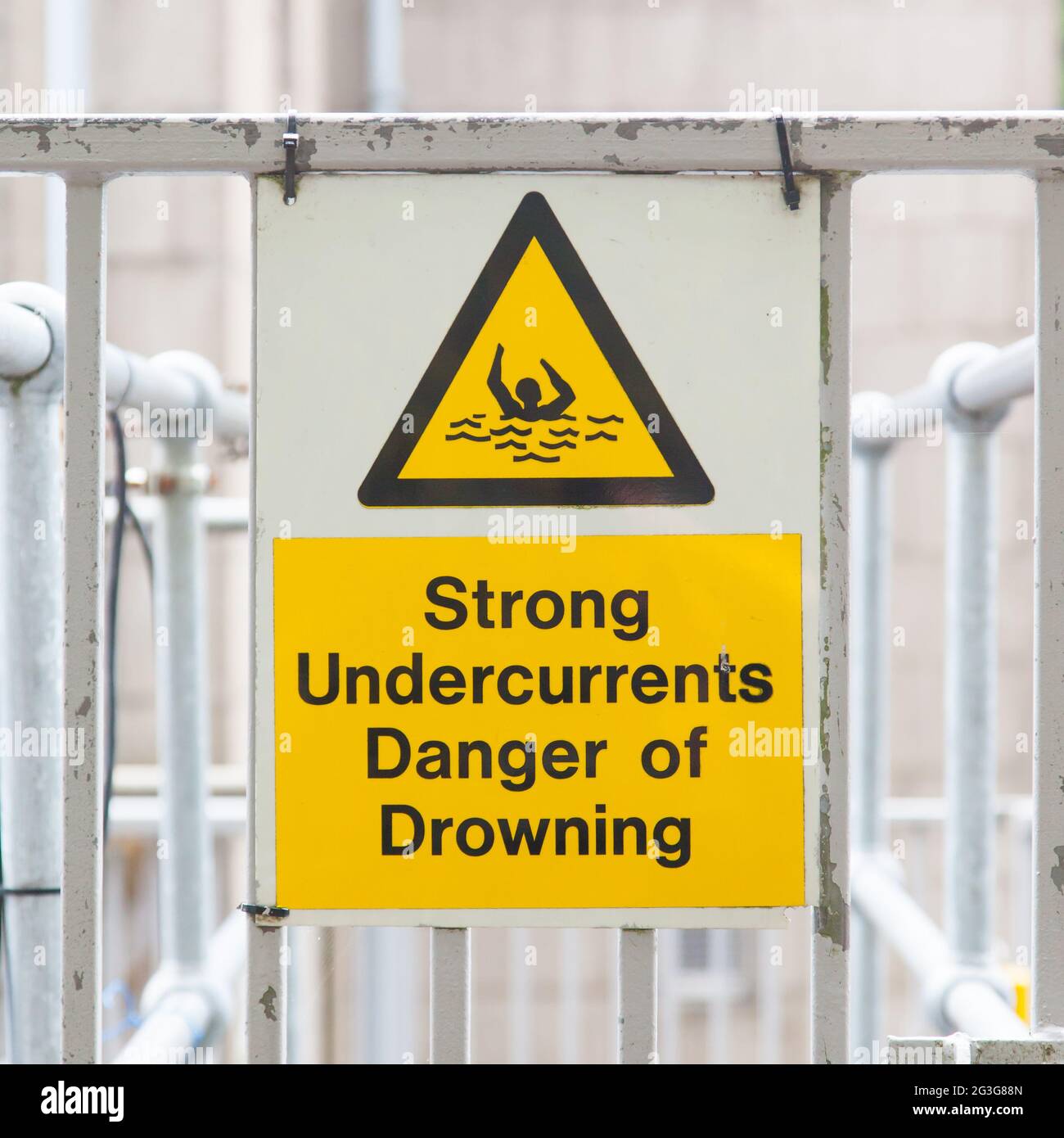 Water hazard signs Stock Photo - Alamy
