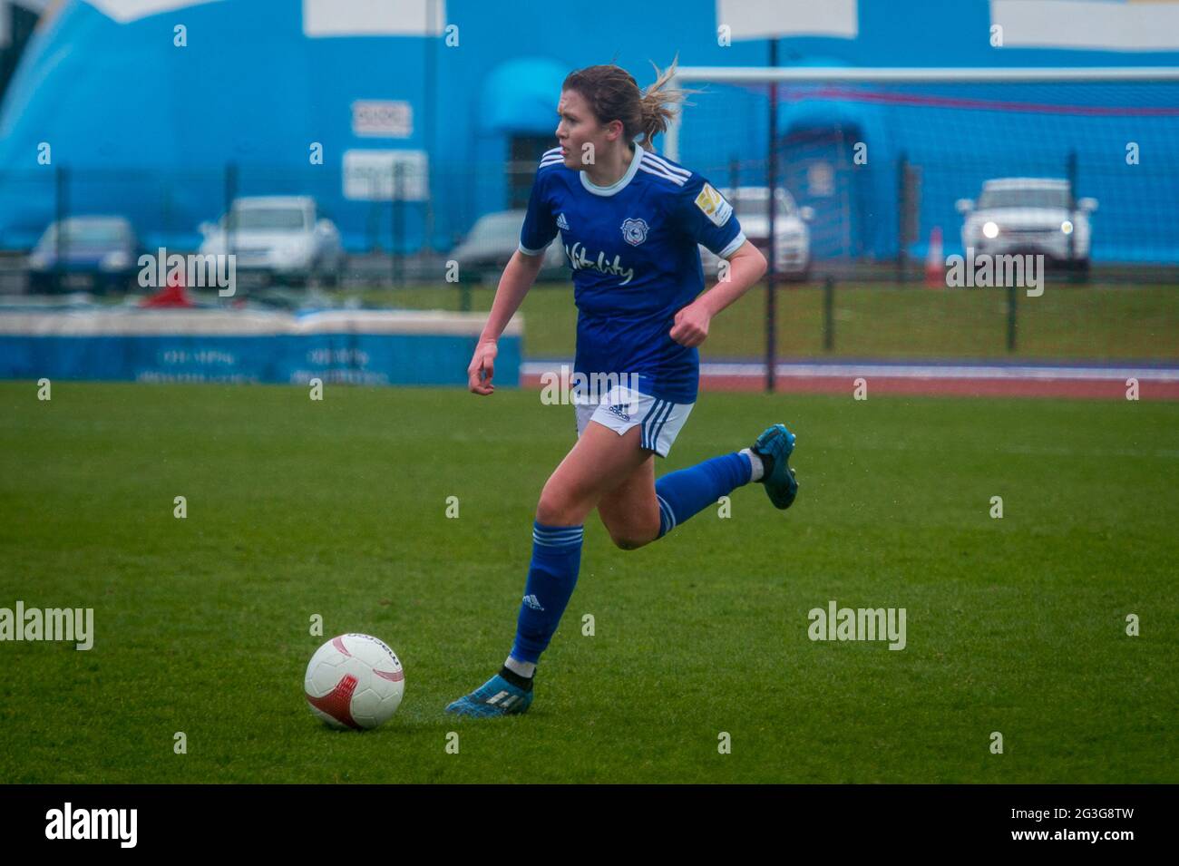 Cardiff, Wales 14 March 2021. Orchard Welsh Premier Womens Football ...