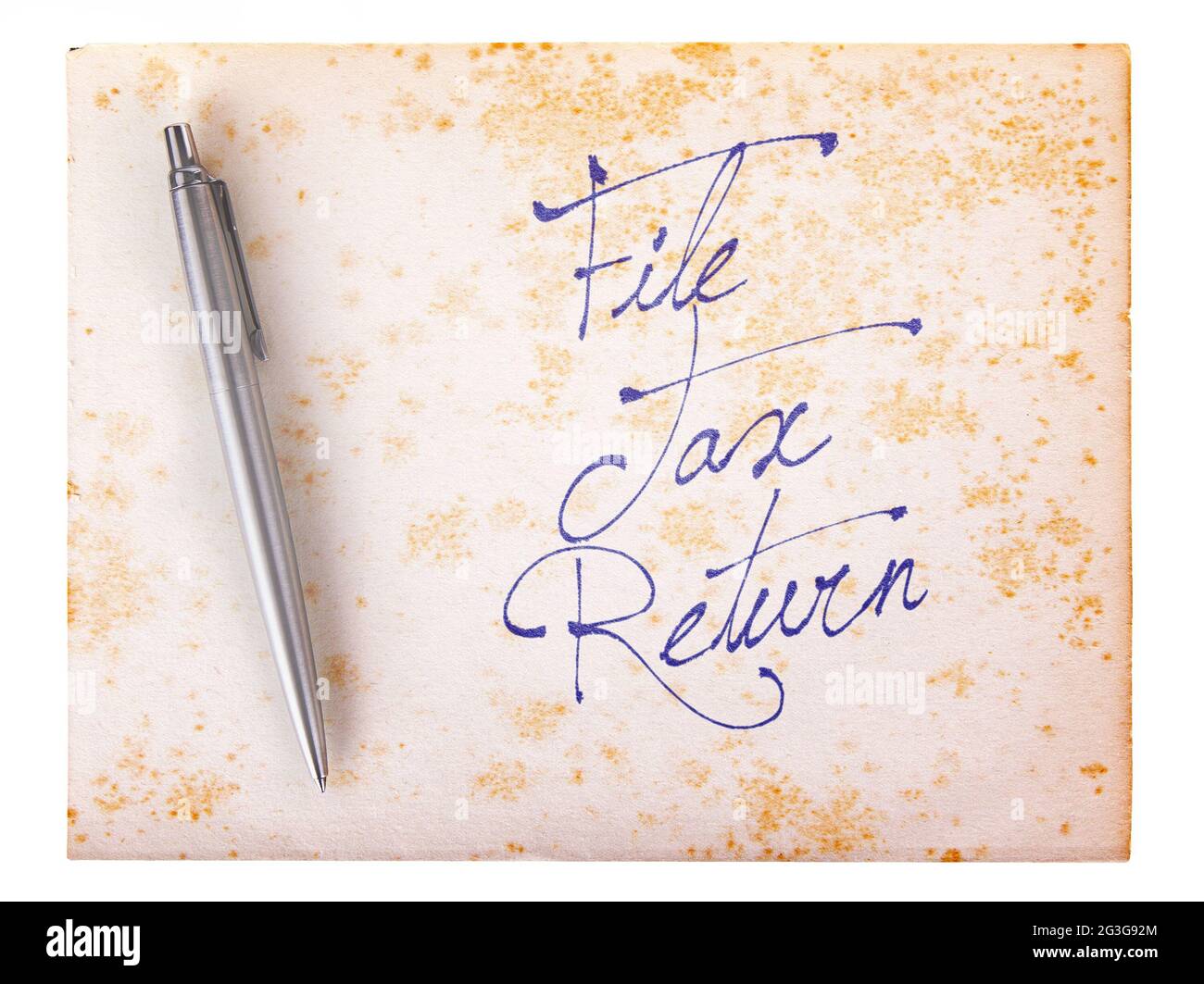 Old paper grunge background - File tax return Stock Photo - Alamy