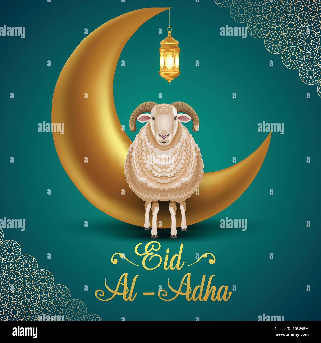 Eid Mubarak for the celebration of Muslim community festival Eid Al ...