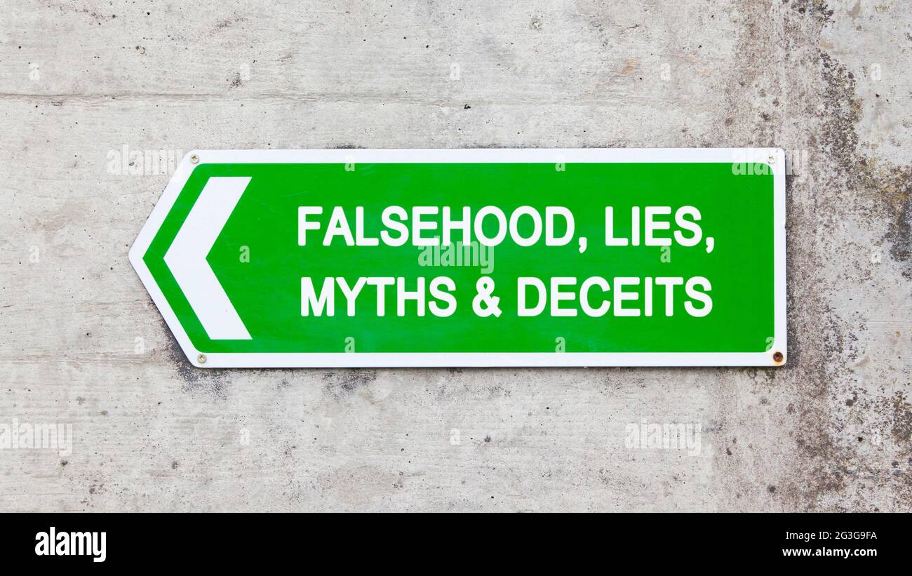 Falsehood hi-res stock photography and images - Alamy