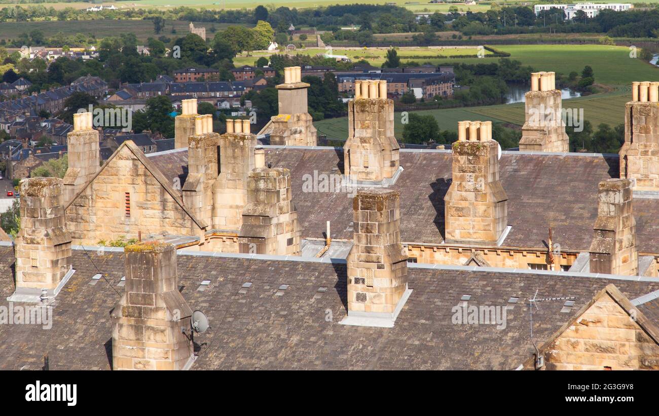 Roof of an old Scottish building Stock Photo - Alamy