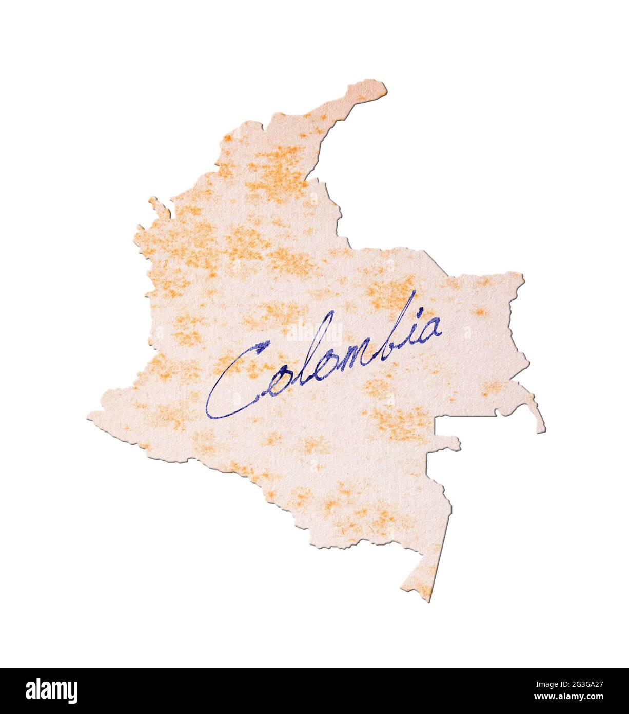 Colombia digital map Cut Out Stock Images & Pictures - Alamy