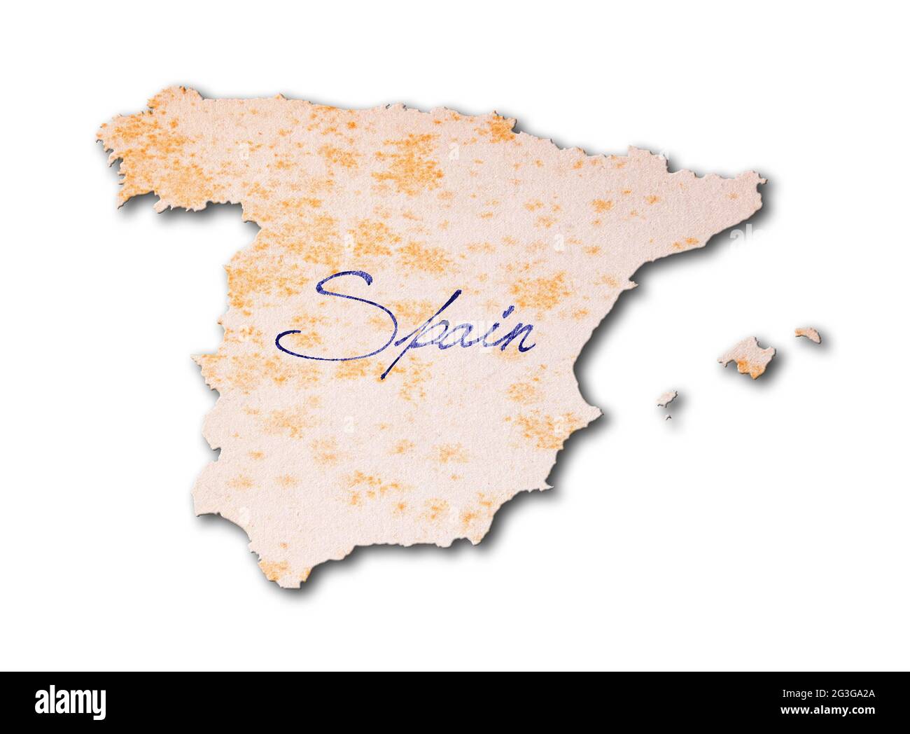 Spain old paper with handwriting hi-res stock photography and images ...