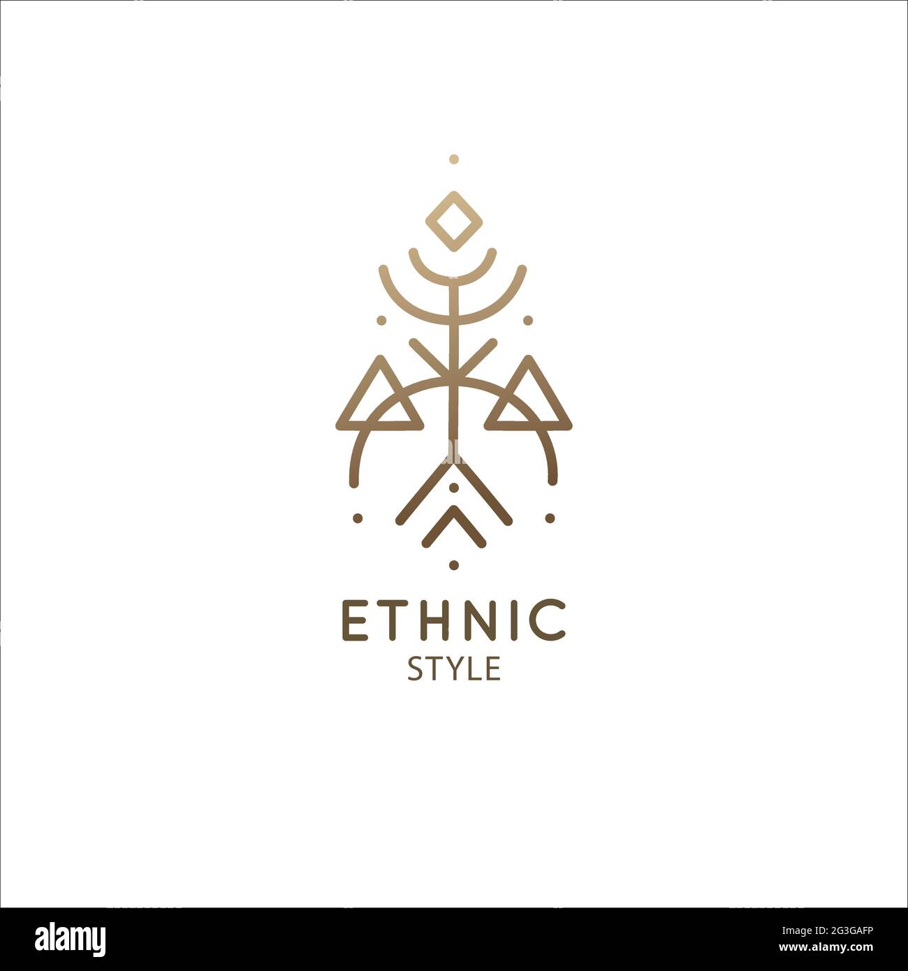 Vector logo of geometric elements template. Squire sacred symbol ...
