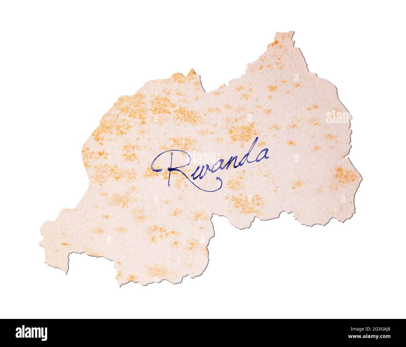 Old paper with handwriting - Rwanda Stock Photo - Alamy