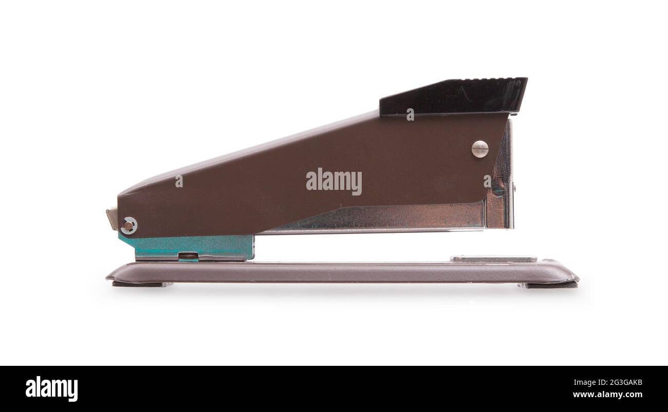 Old brown stapler Stock Photo - Alamy