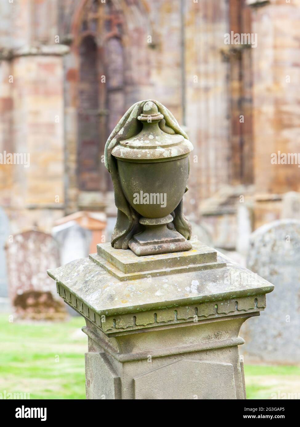 Old granite blank headstone in hi-res stock photography and images - Alamy