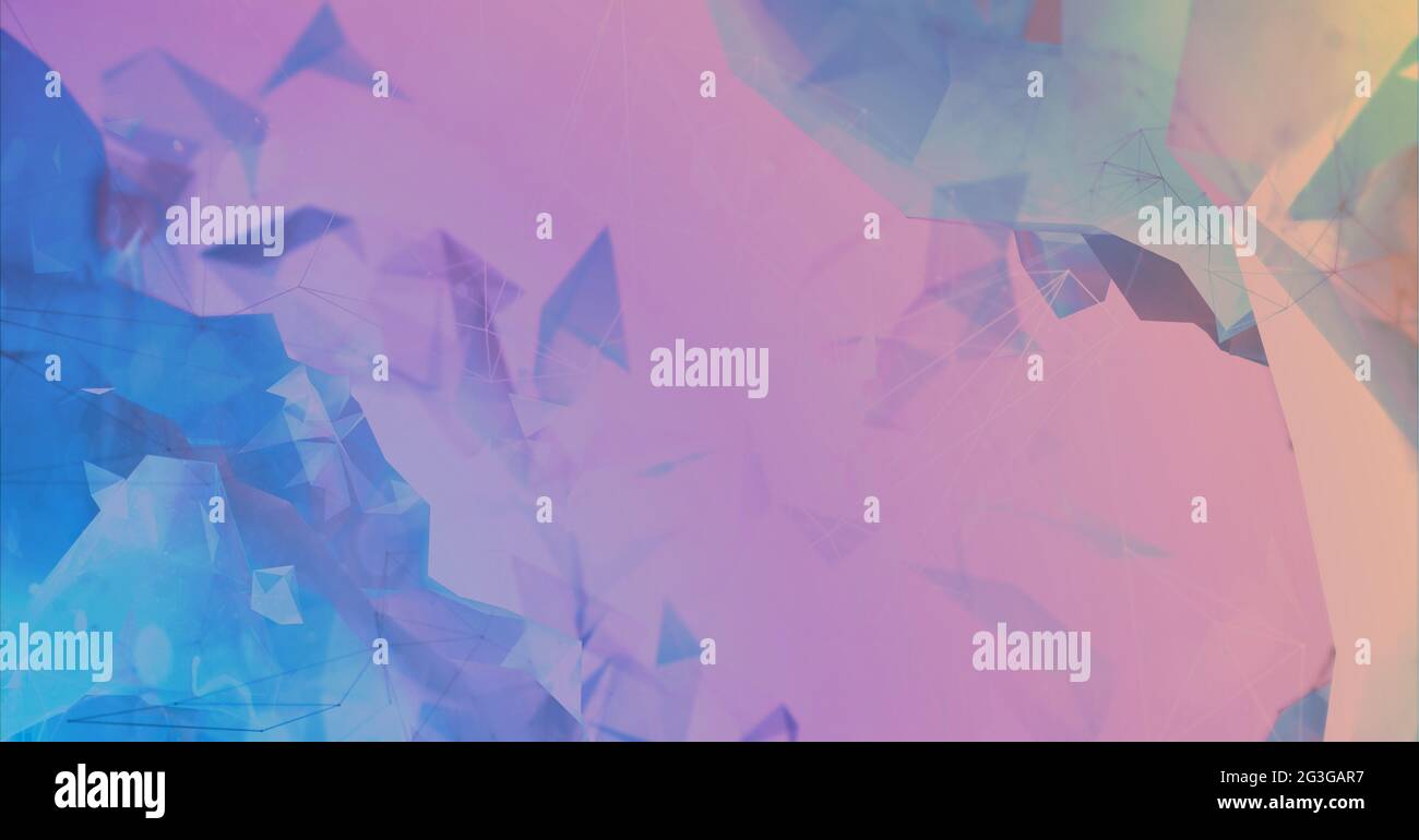 Digitally generated image of plexus networks against gradient ...