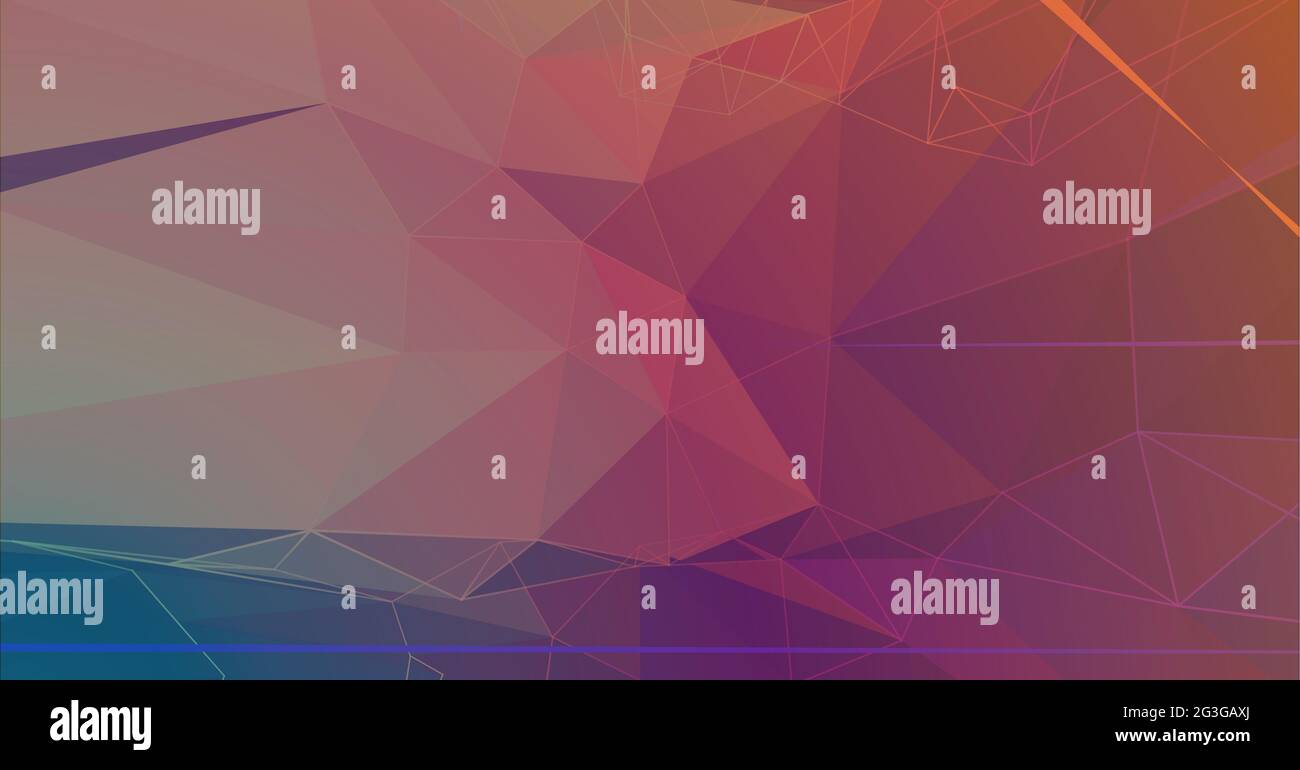 Digitally generated image of plexus networks against gradient ...