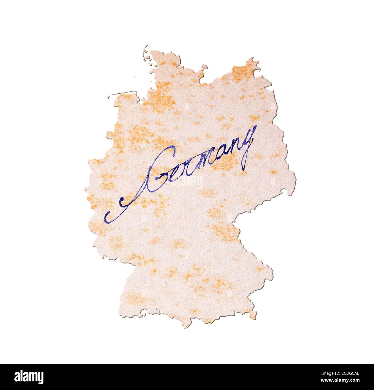 Germany - Old paper with handwriting Stock Photo - Alamy