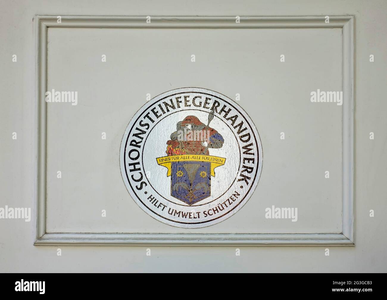 Sticker, chimney sweep trade, Berlin Stock Photo - Alamy