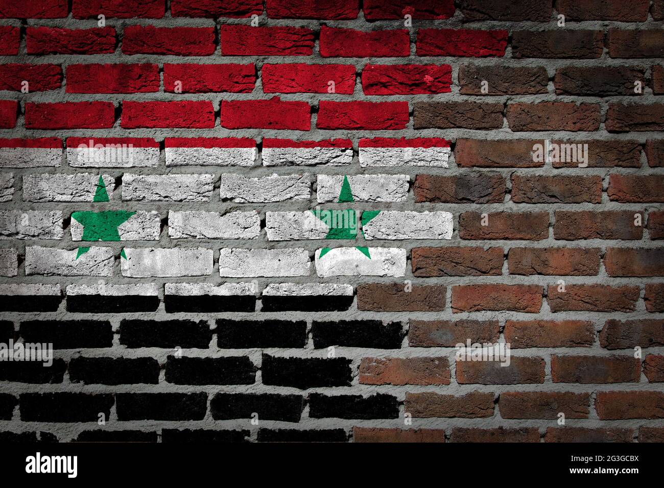 Dark brick wall - Syria Stock Photo - Alamy