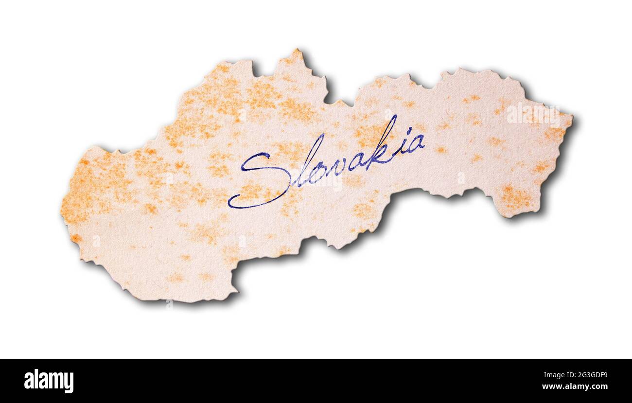 Old paper with handwriting - Slovakia Stock Photo - Alamy