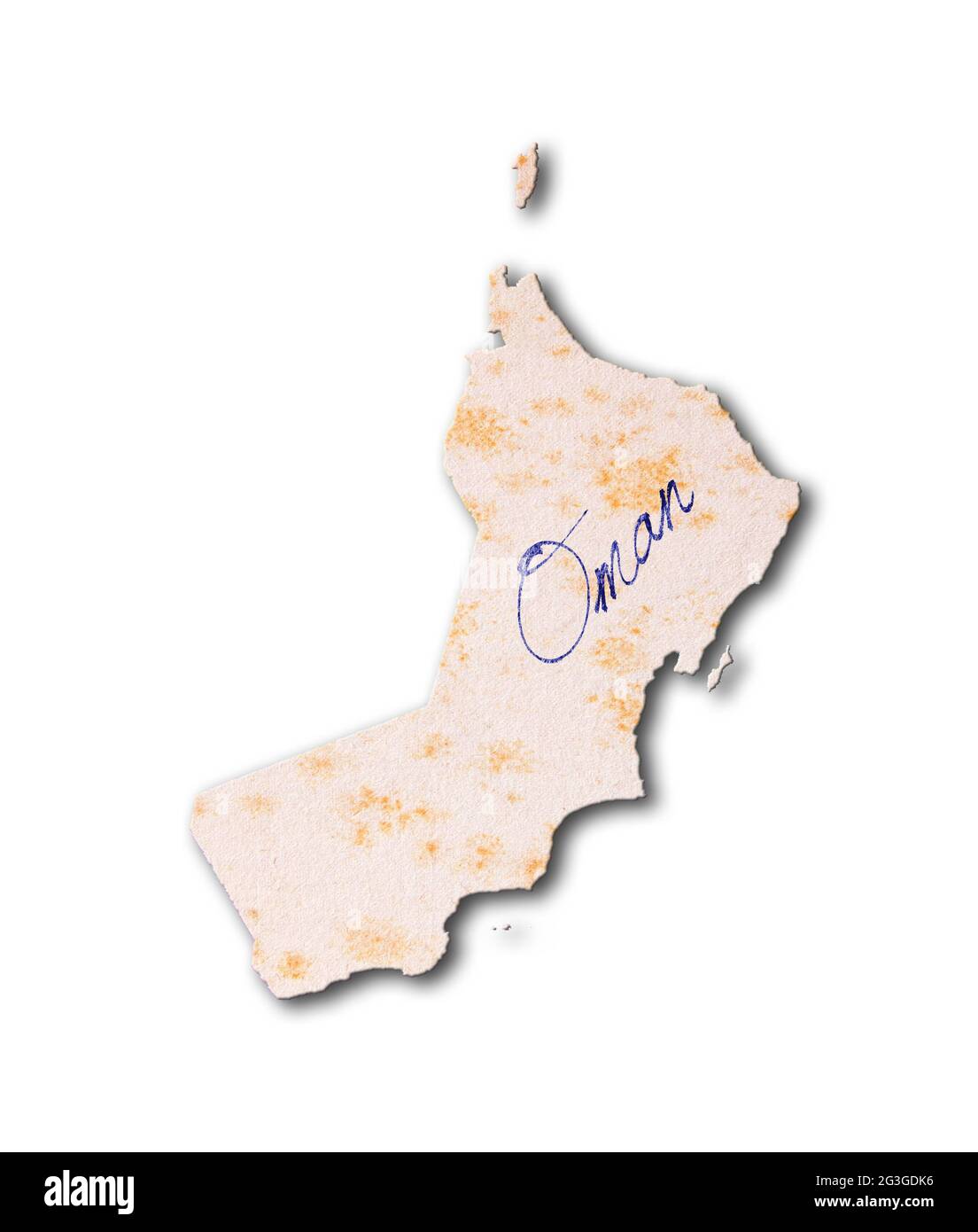 Old paper with handwriting - Oman Stock Photo - Alamy