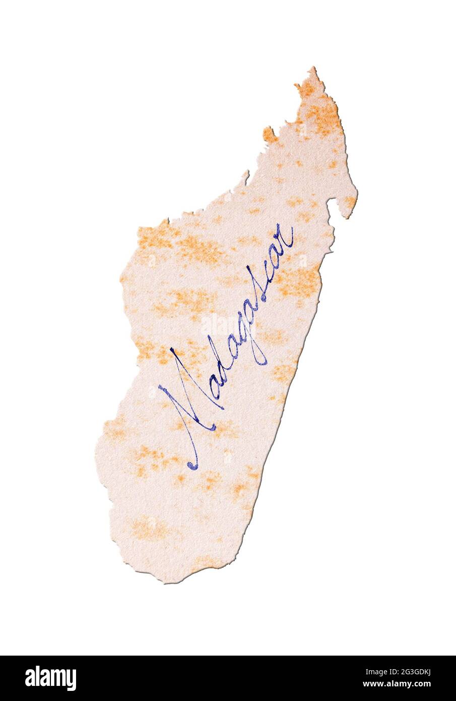 Old paper with handwriting - Madagascar Stock Photo - Alamy