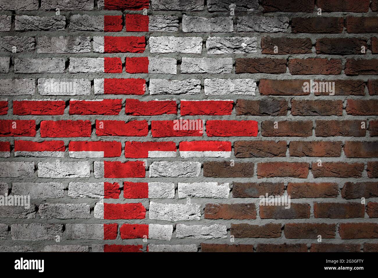 Brick wall texture with flag Stock Photo - Alamy