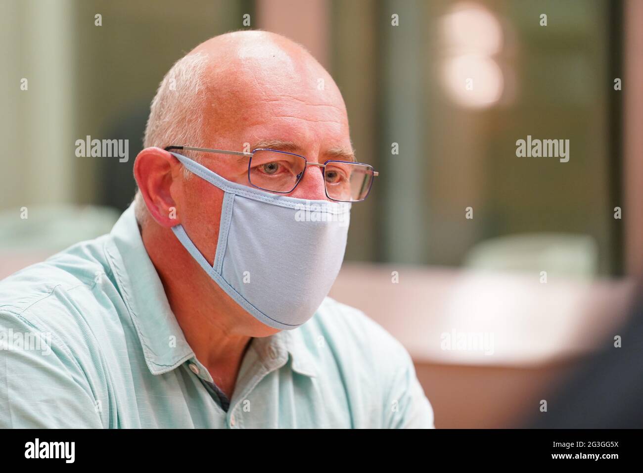 The accused Eric Flammang pictured during the constitution for the ...