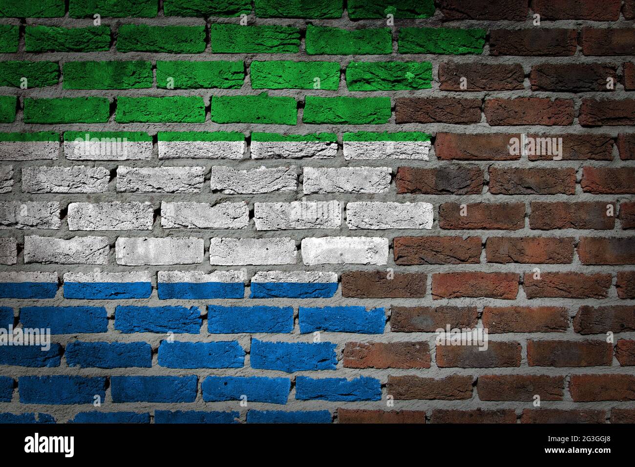 Brick wall texture with flag Stock Photo - Alamy