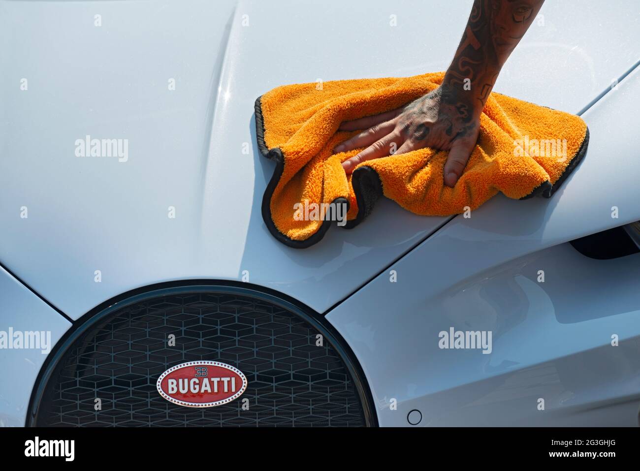 Italy, Lombardy, Milan, Milan Monza Motor Show 2021, Bugatti Chiron ...