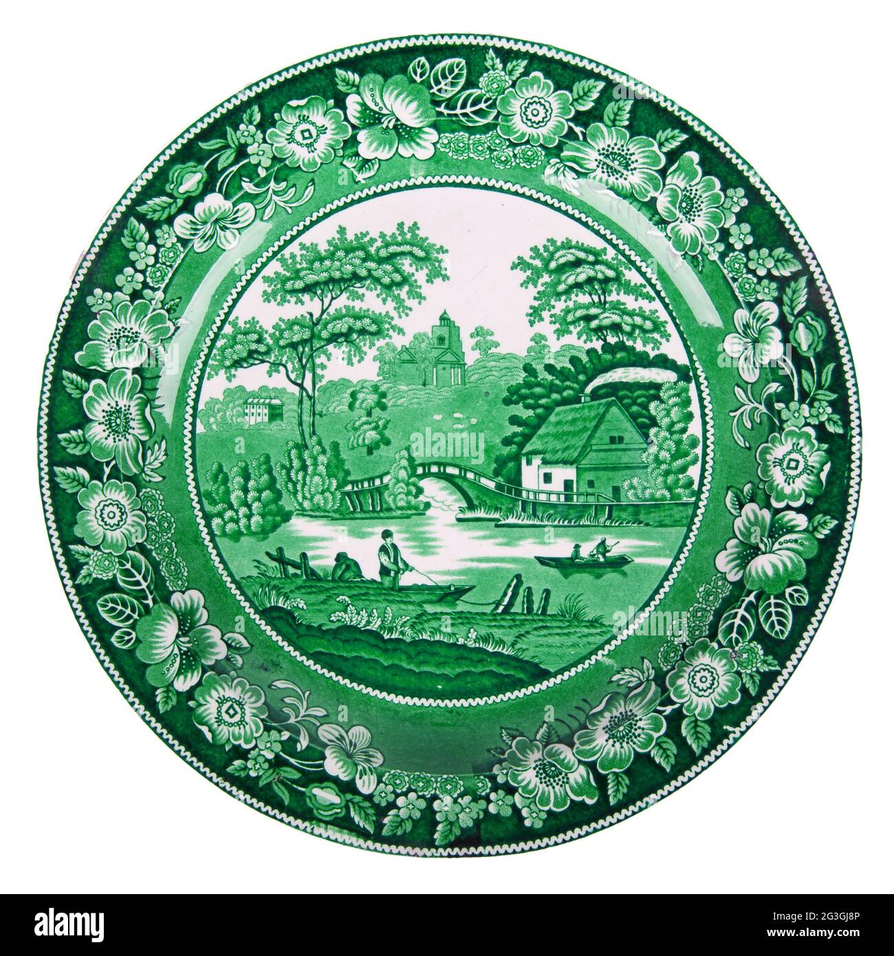 Very old dutch plate isolated Stock Photo - Alamy
