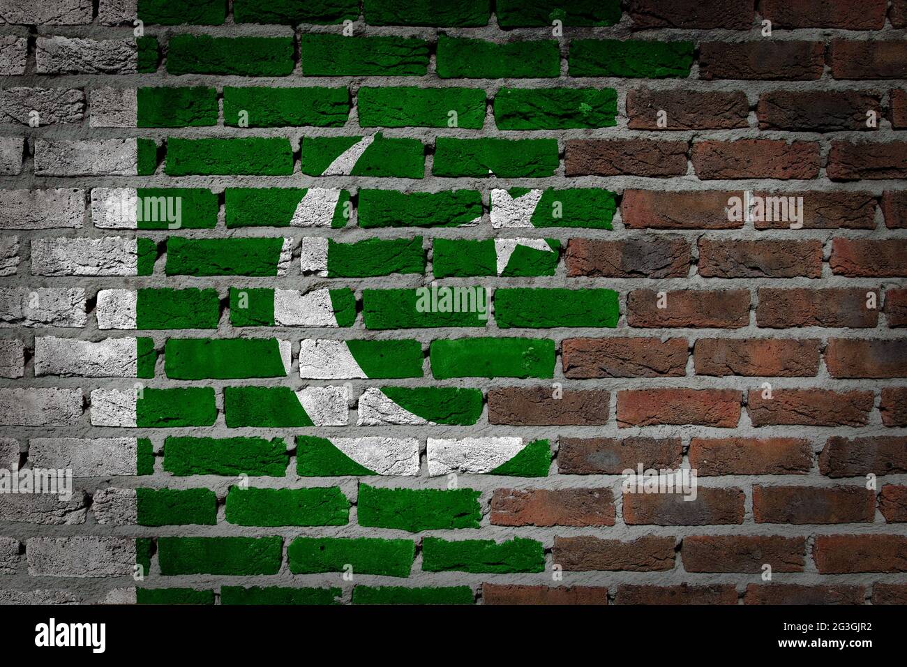 Brick wall texture with flag Stock Photo - Alamy