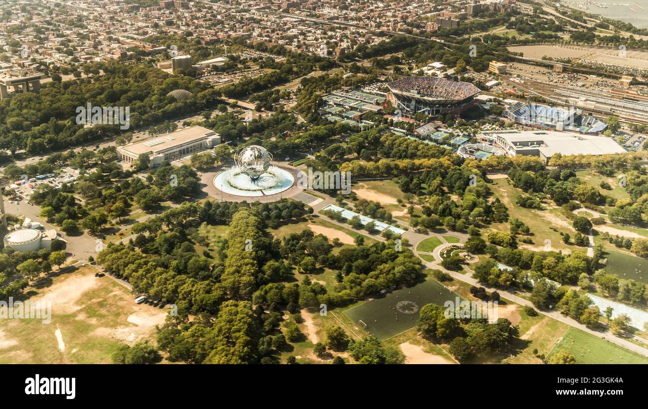 Aerial view of Queens Borough, New York Stock Photo - Alamy