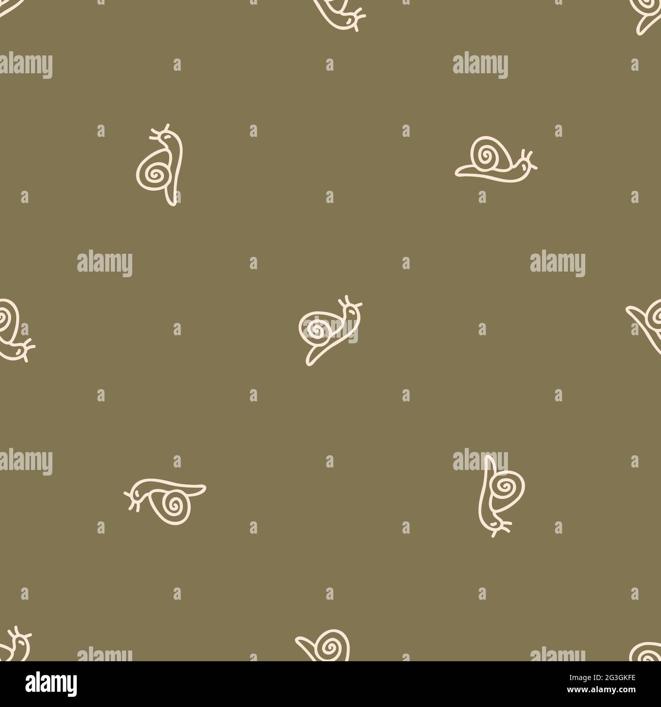 Seamless background snail gender neutral pattern. Whimsical minimal ...