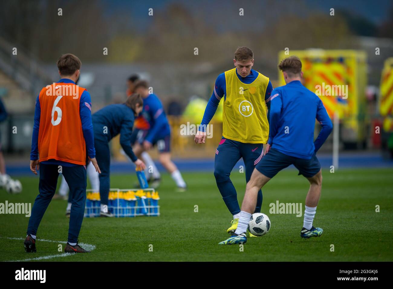 Cardiff, Wales 29 March 2021. Under 18's International Friendly match ...