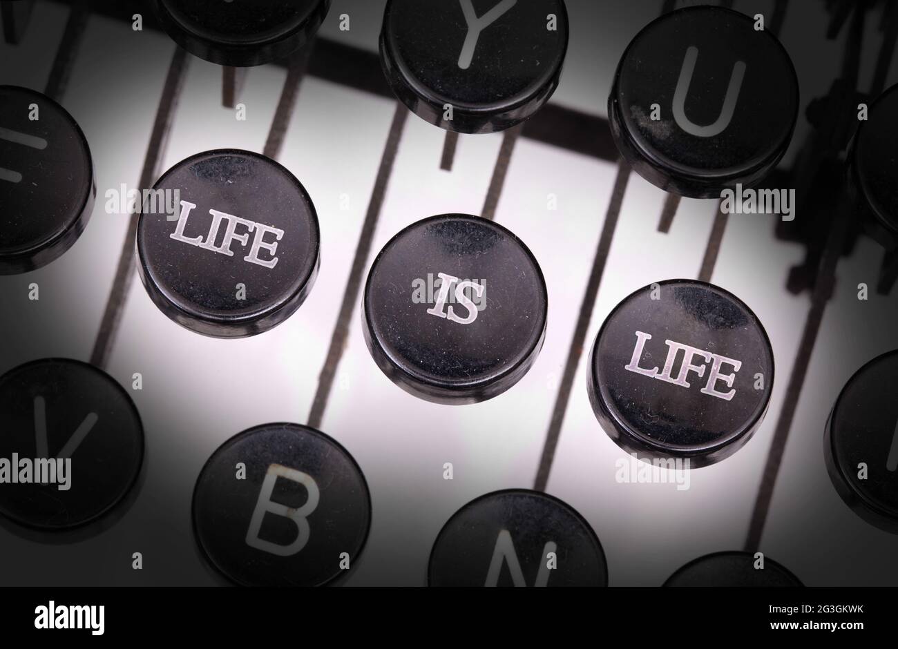 Typewriter with special buttons Stock Photo - Alamy