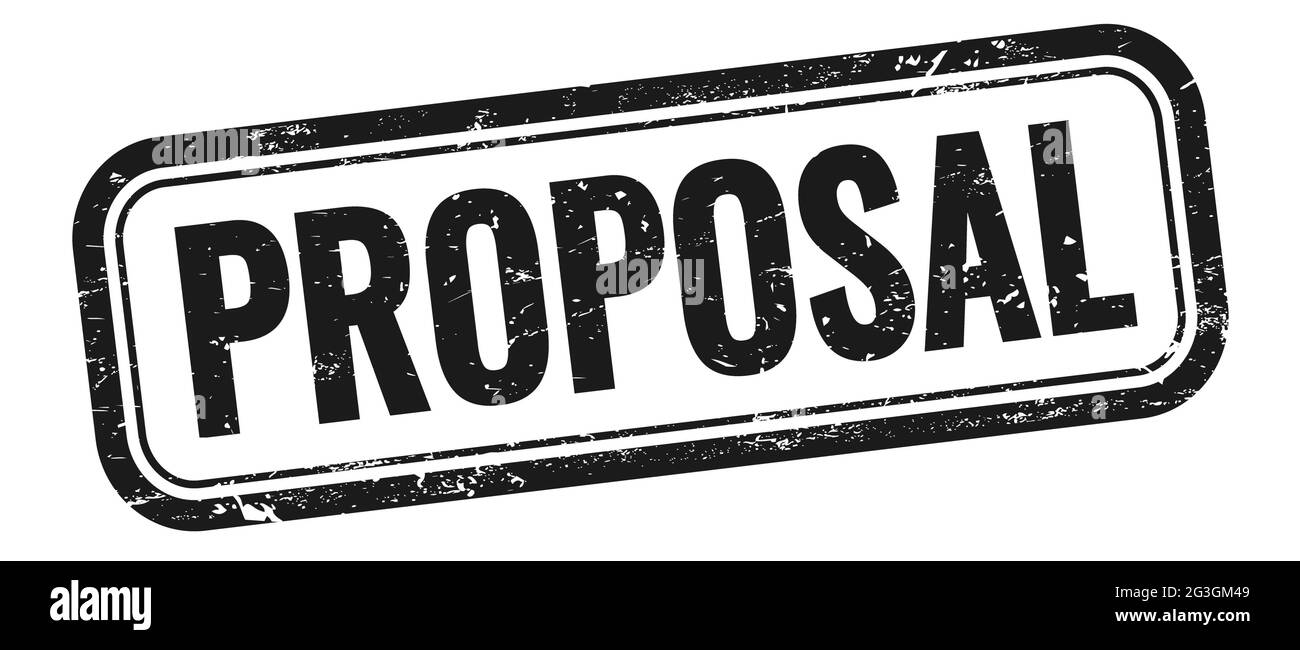 Proposal stamp Black and White Stock Photos & Images - Alamy