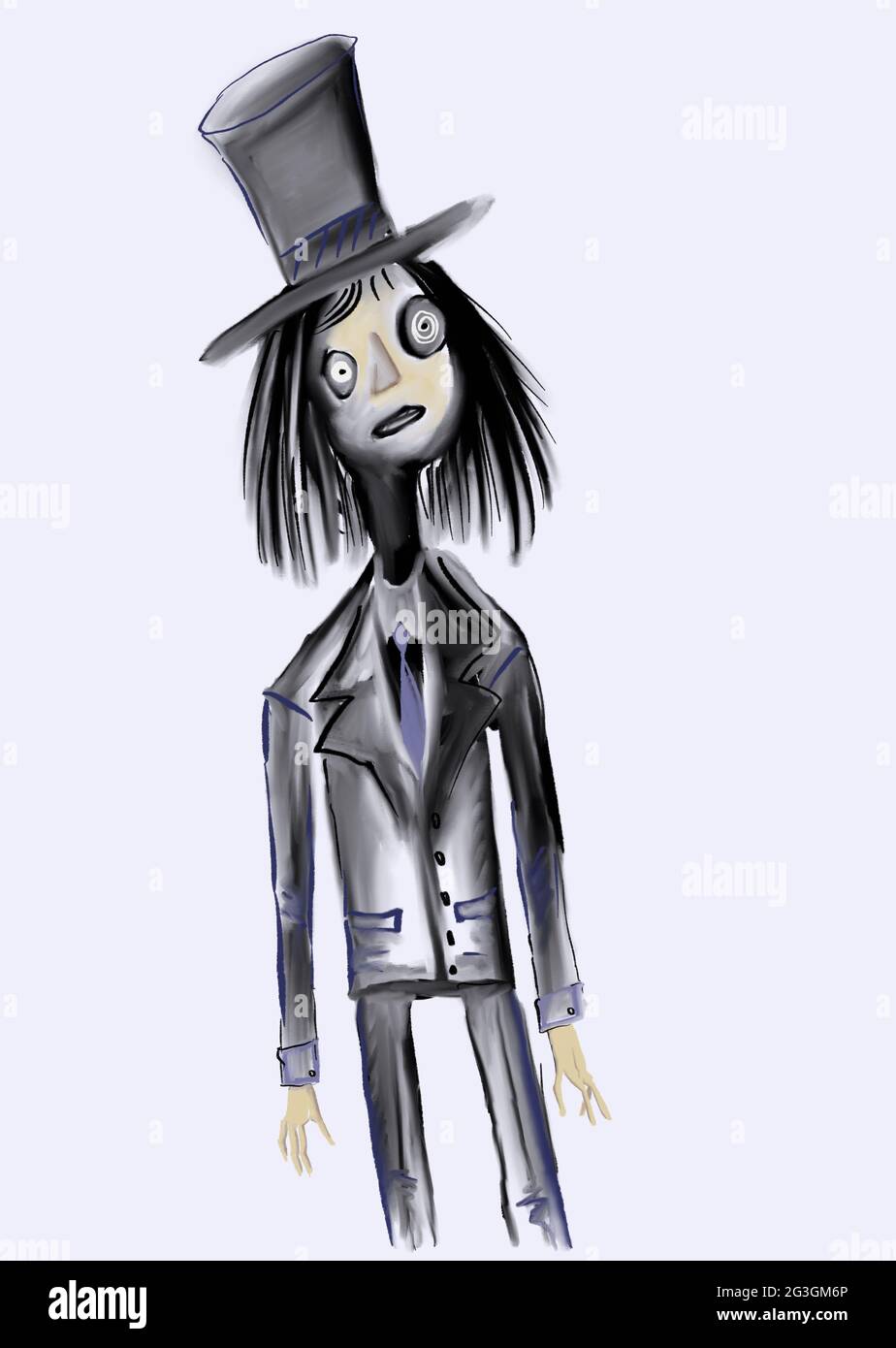 shadow man illustration Stock Photo - Alamy