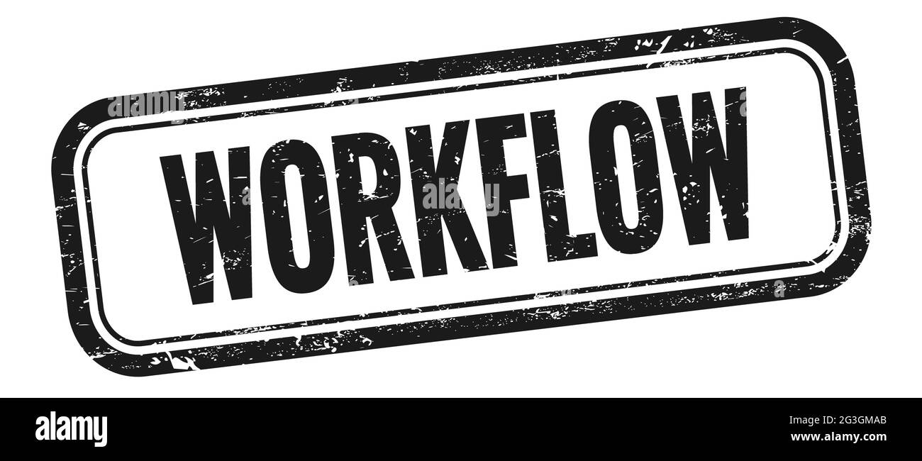 Workflow text on black Cut Out Stock Images & Pictures - Alamy