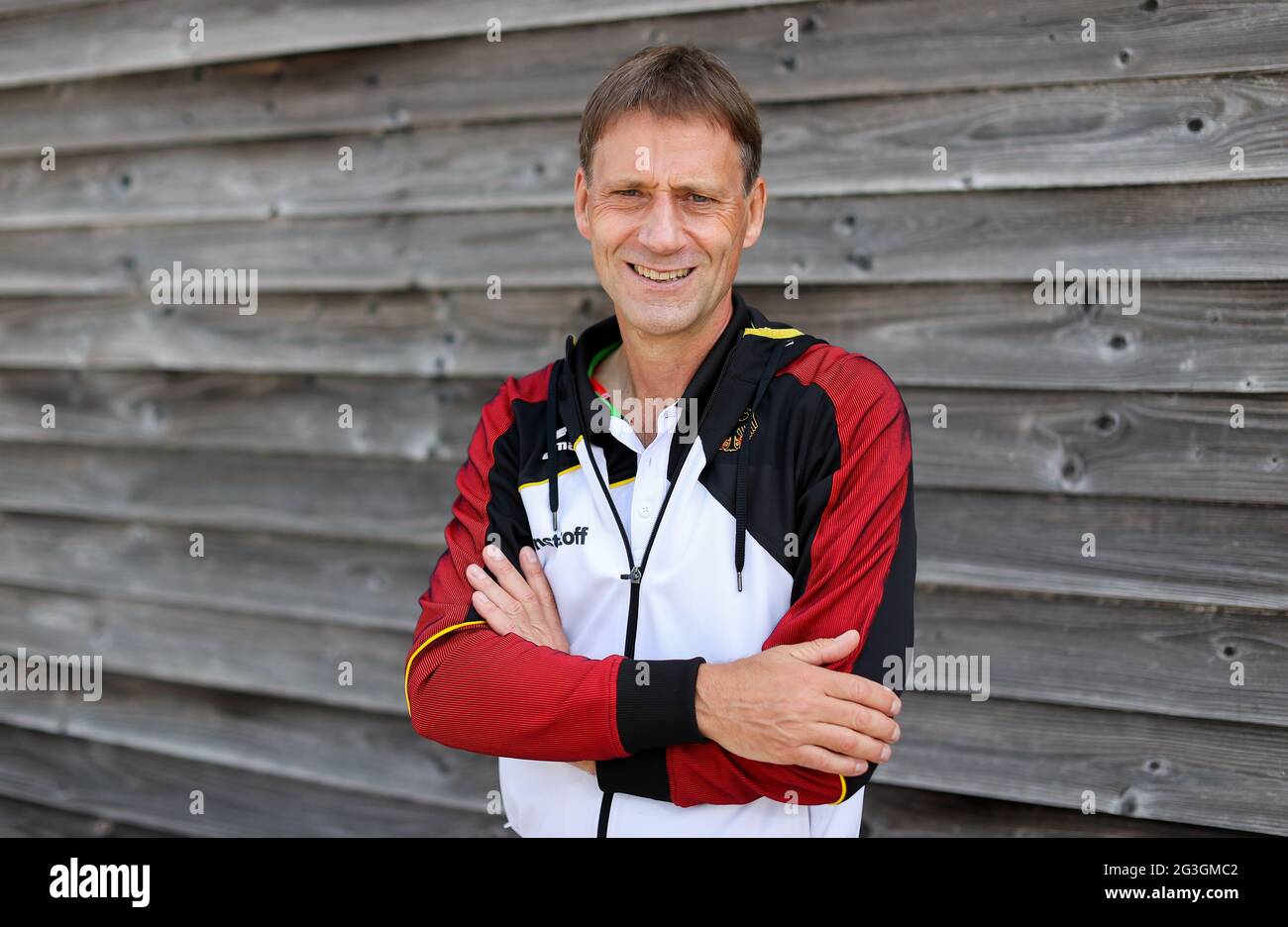 Leipzig, Germany. 16th June, 2021. Klaus Pohlen, head coach of the ...