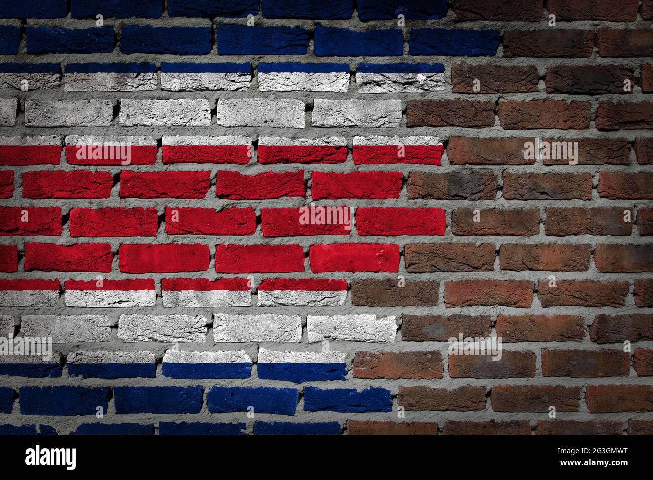 Brick wall texture with flag Stock Photo - Alamy