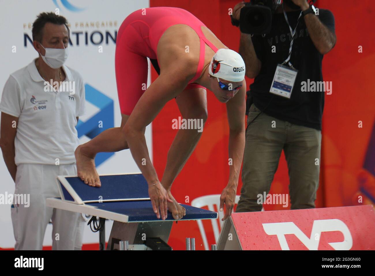 Wattel Marie of CN Marseille Final 100 m Butterfly during the 2021 ...