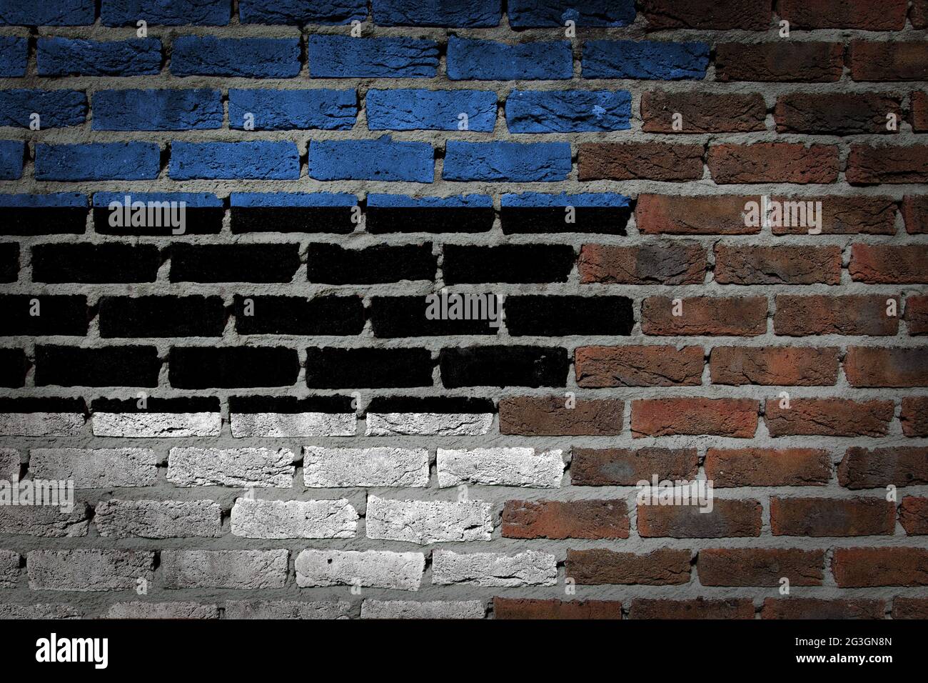 Brick wall texture with flag Stock Photo - Alamy