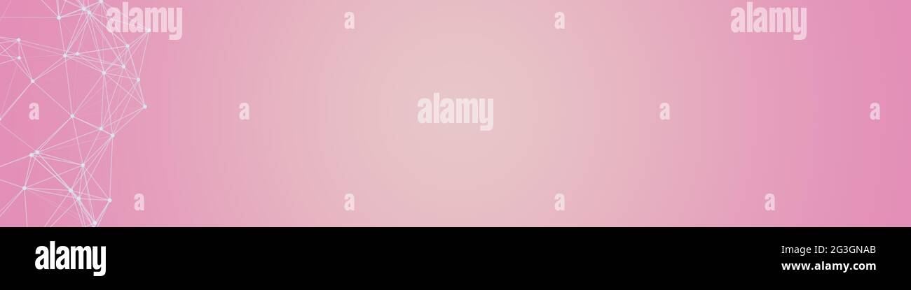 Illustration of white nodes and connections on a light pink background ...