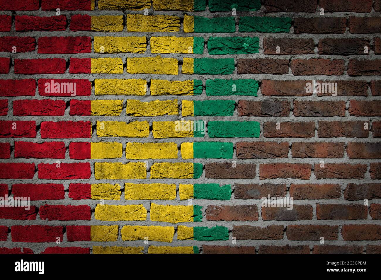 Brick wall texture with flag Stock Photo - Alamy