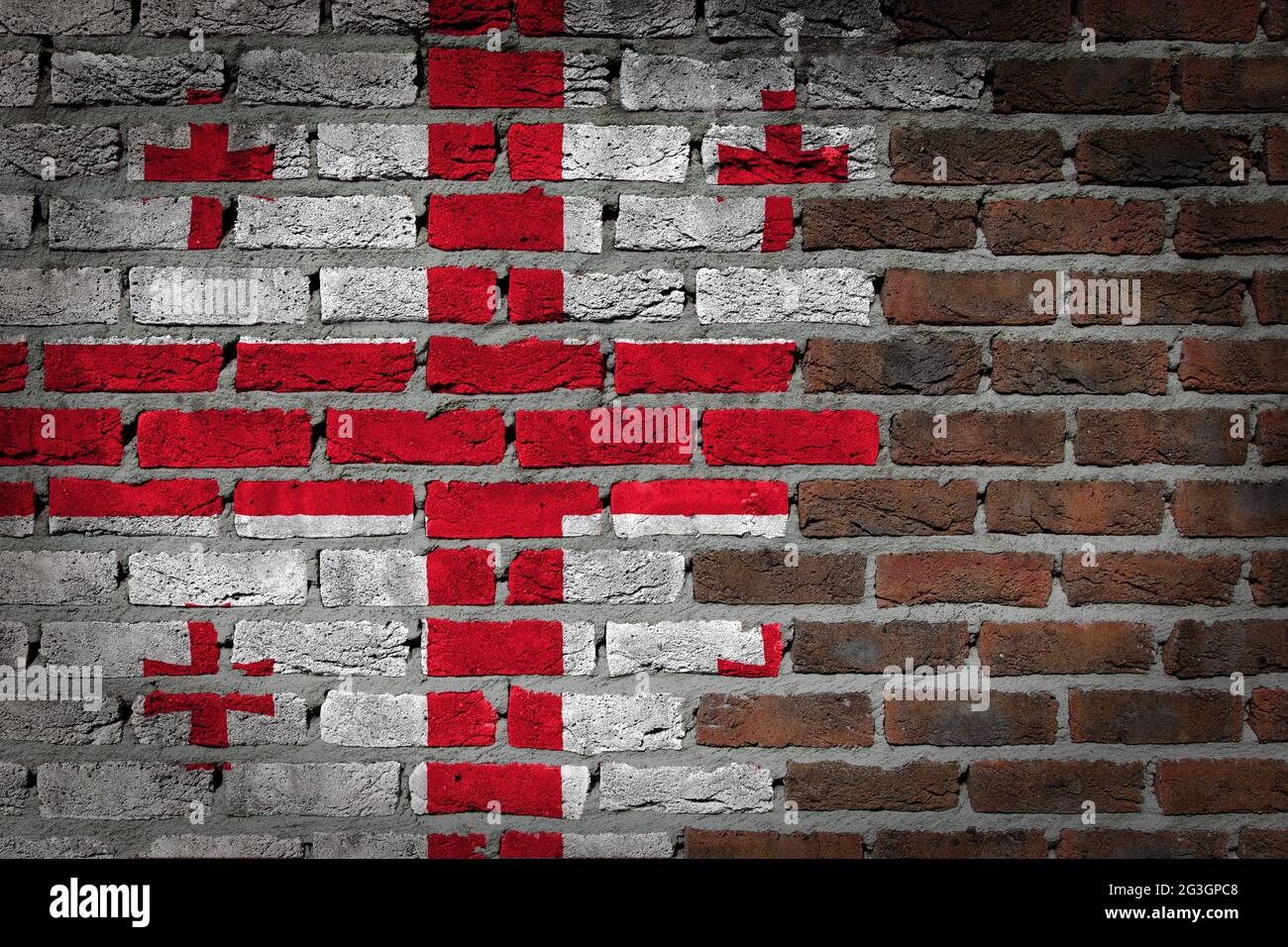 Brick wall texture with flag Stock Photo - Alamy