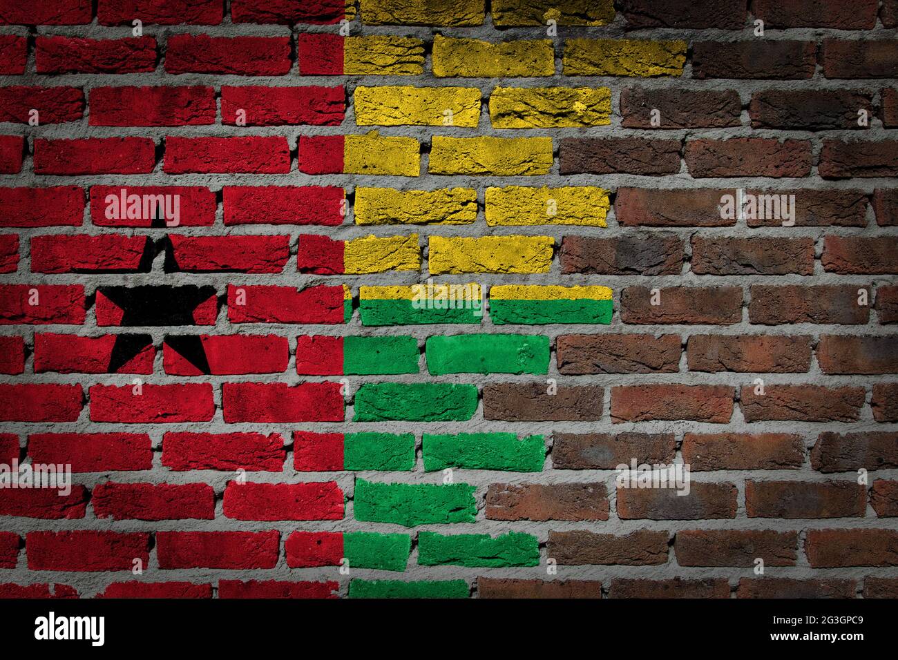 Brick wall texture with flag Stock Photo - Alamy