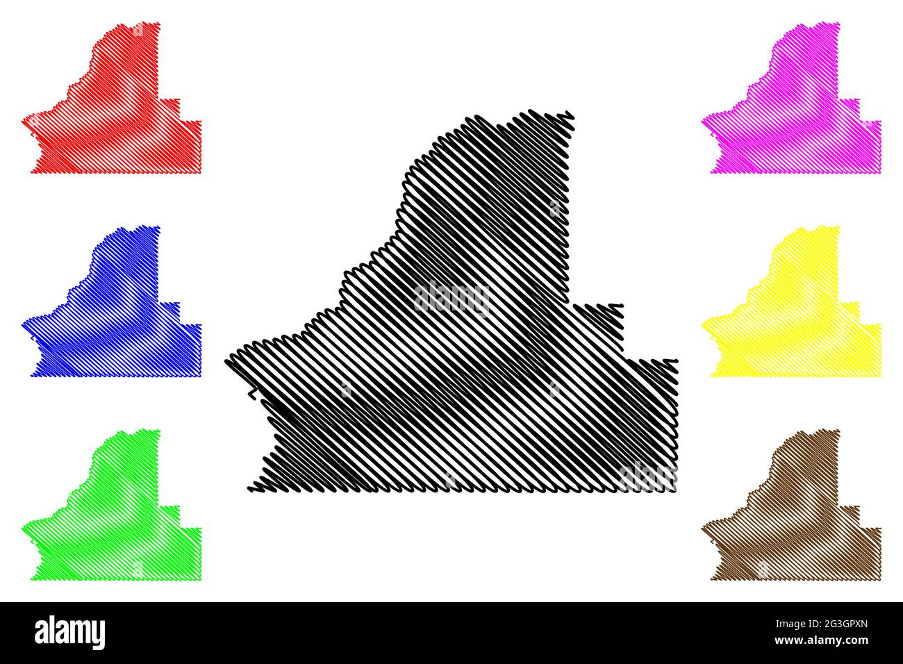 Map of walla walla Stock Vector Images - Alamy