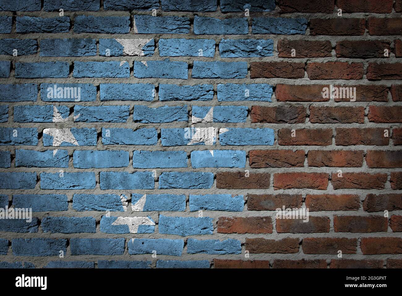 Brick wall texture with flag Stock Photo - Alamy