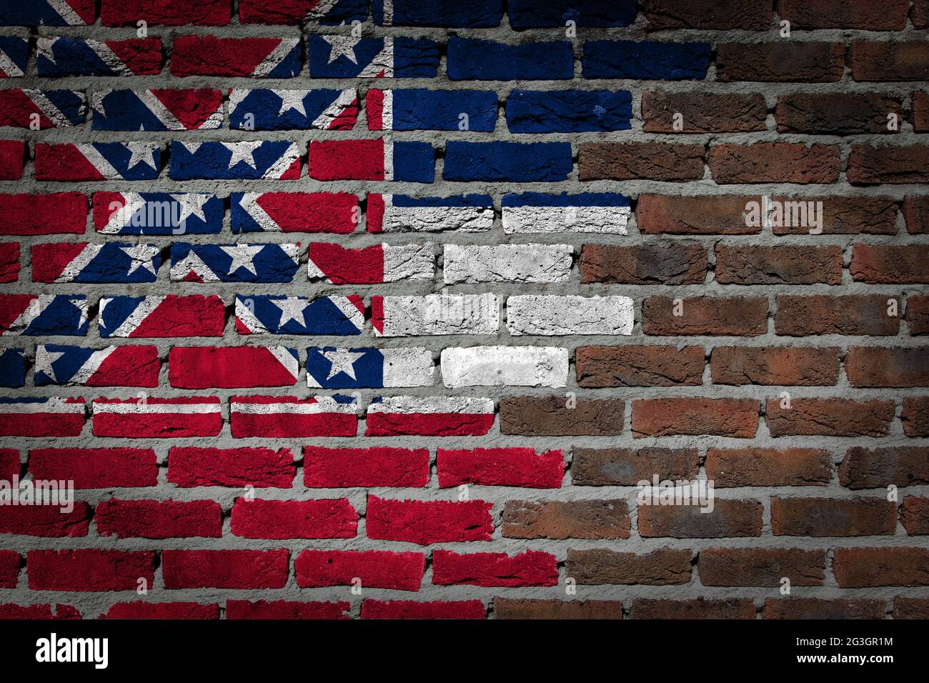 Brick wall texture with flag Stock Photo - Alamy