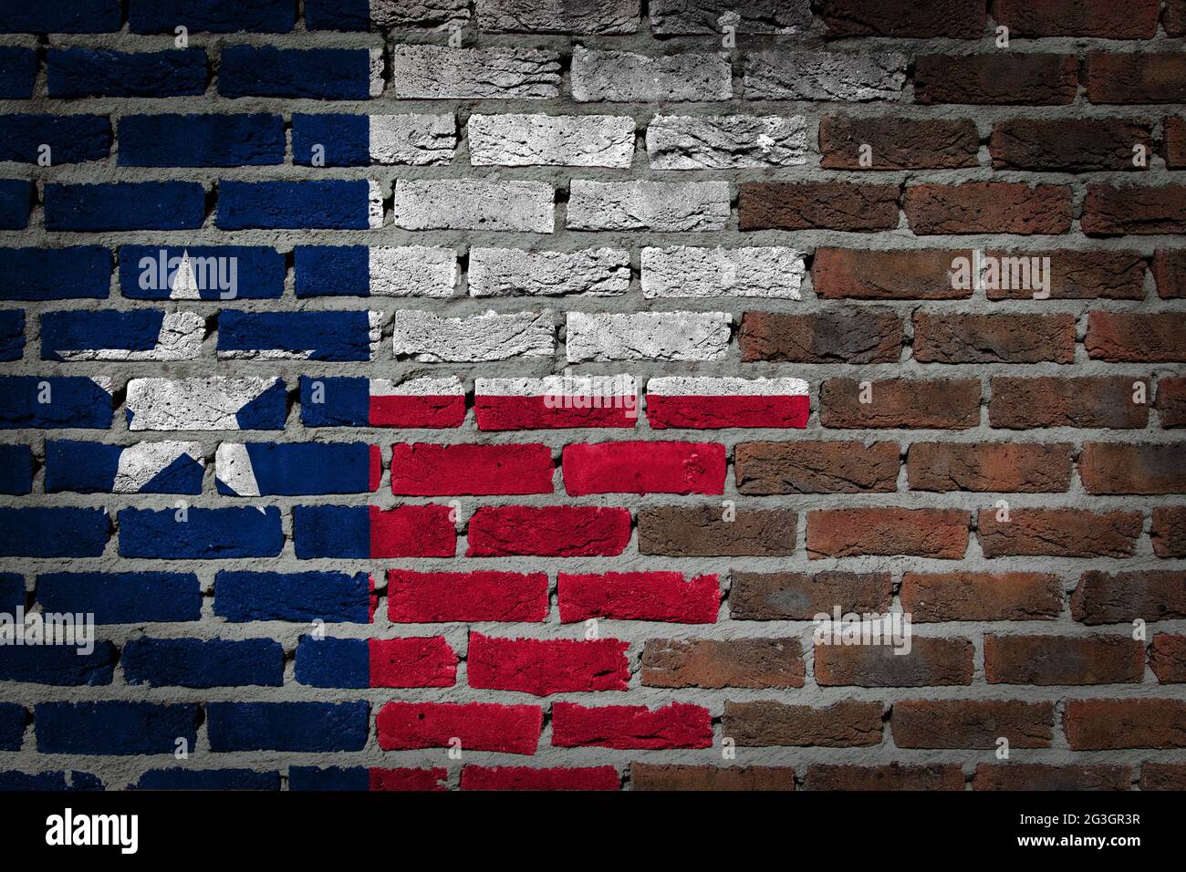 Brick wall texture with flag Stock Photo - Alamy